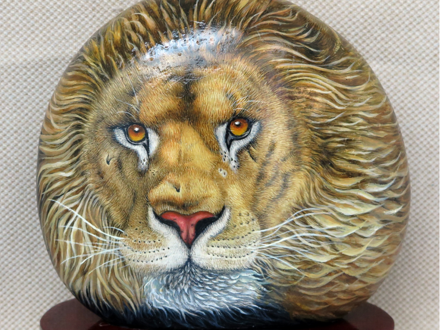 石头画—狮子_墨海YY-站酷ZCOOL