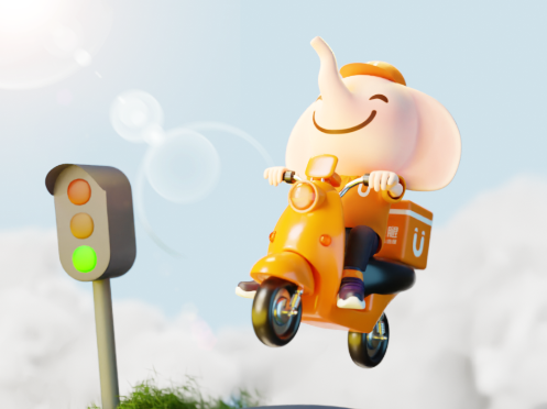 吉祥物设计-U宝（UU跑腿吉祥物）_黑羊_LYY-站酷ZCOOL