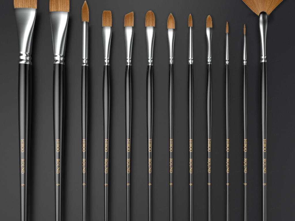 建模渲染——画笔产品_设计苦行僧TnT-站酷ZCOOL