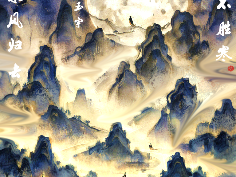 我欲乘风归去，又恐琼楼玉宇，高处不胜寒_Z02007131-站酷ZCOOL