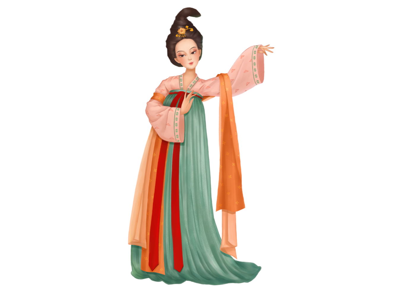 古装 唐代 仕女_玄妙瓶子-站酷ZCOOL