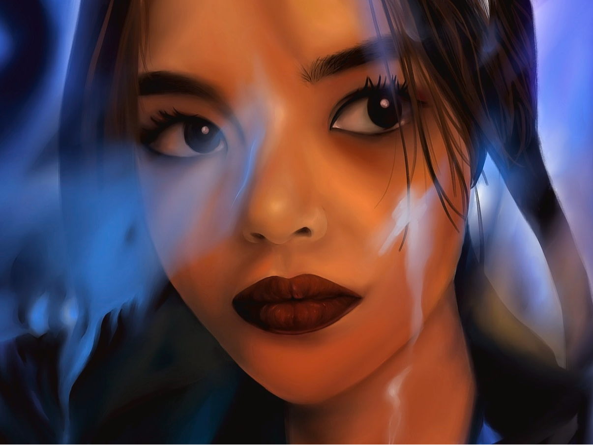 酷女孩_画画的绿橘子-站酷ZCOOL