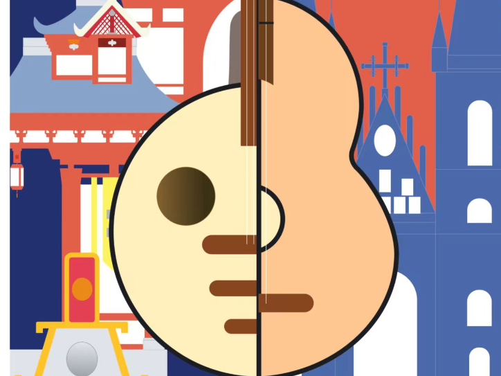 乐器插画_凤夙LYF-站酷ZCOOL