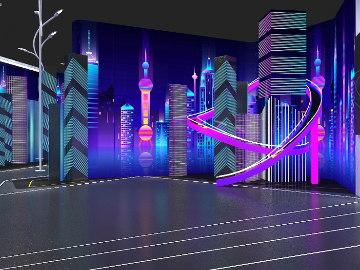LED智慧展厅_3D设计联系我-站酷ZCOOL