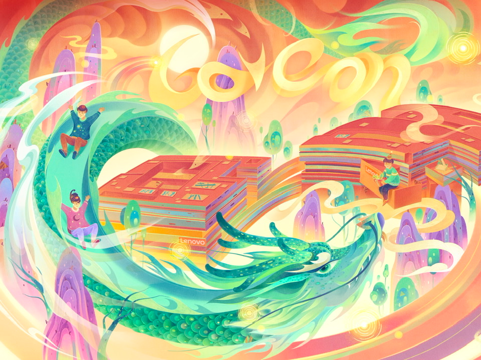 端午节插画 I 联想 X CAA陈思佚_CAA陈思佚-站酷ZCOOL