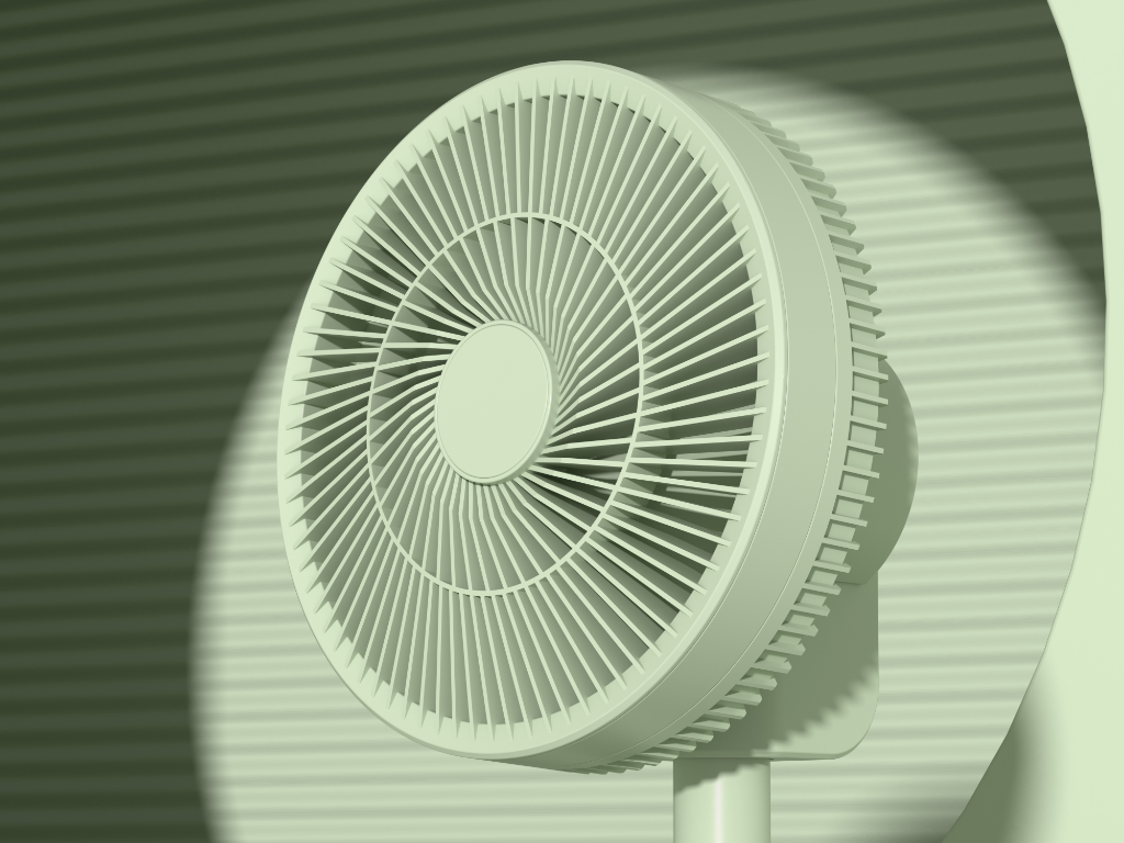 WIND WIRE 风扇产品场景渲染_英东brucesuen-站酷ZCOOL