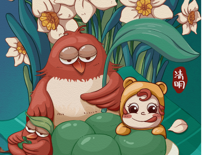 清明踏青_黄OK呀-站酷ZCOOL