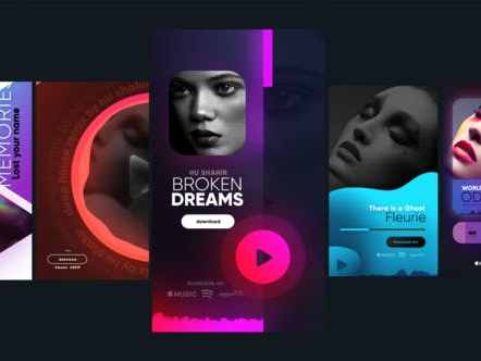 AE模板 | 时尚创意彩妆酒吧音乐节目片头开场动画_猿文件网官方账号-站酷ZCOOL