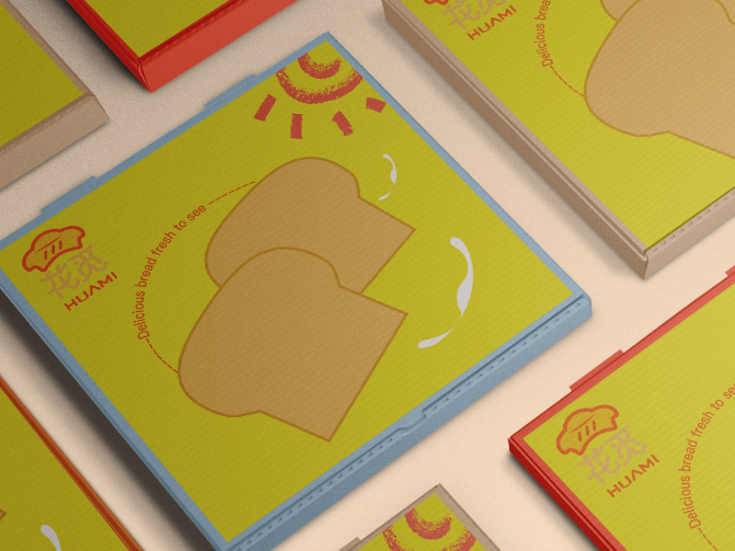 花觅HUAMI | 烘焙食品品牌包装全案/LOGO/包装设计_吃桃子的汤圆-站酷ZCOOL