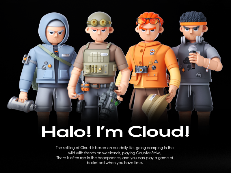【士气集团】Halo！I'm Cloud！_红红会变厉害的-站酷ZCOOL