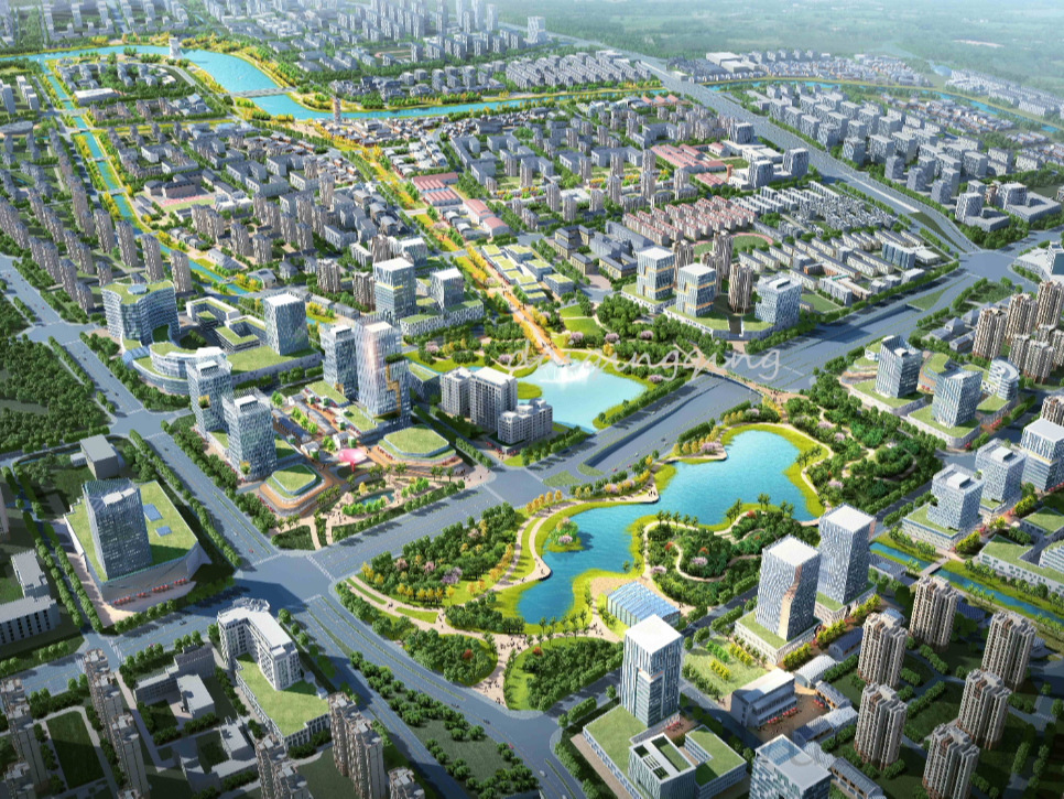 室外鸟瞰---大型鸟瞰表现_清清设计-站酷ZCOOL