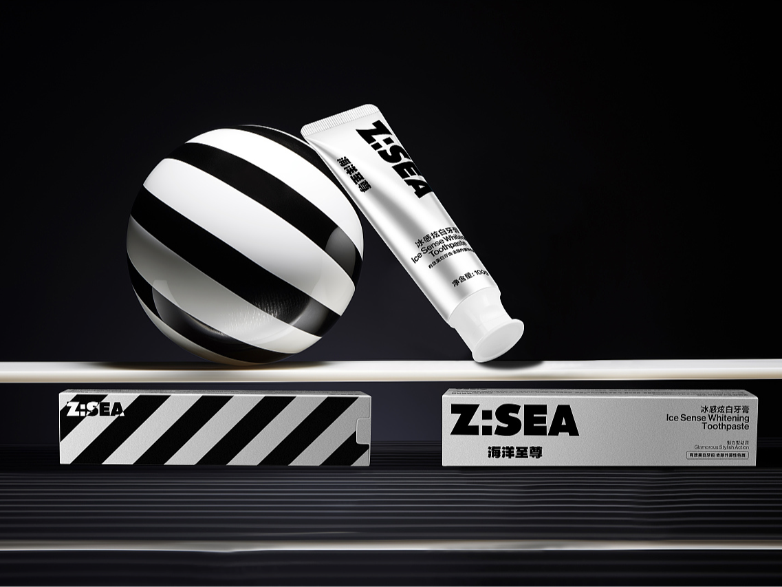 Z SEA海洋至尊冰感炫白牙膏 梦途摄影_孟涂-站酷ZCOOL
