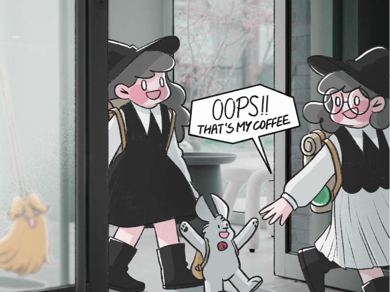 OOPS!小巫女」照片涂鸦集合_margaretlor-站酷ZCOOL