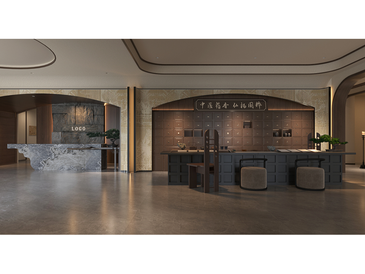 新作 | 上海 ·178㎡·中医养生馆_渥木设计-站酷ZCOOL