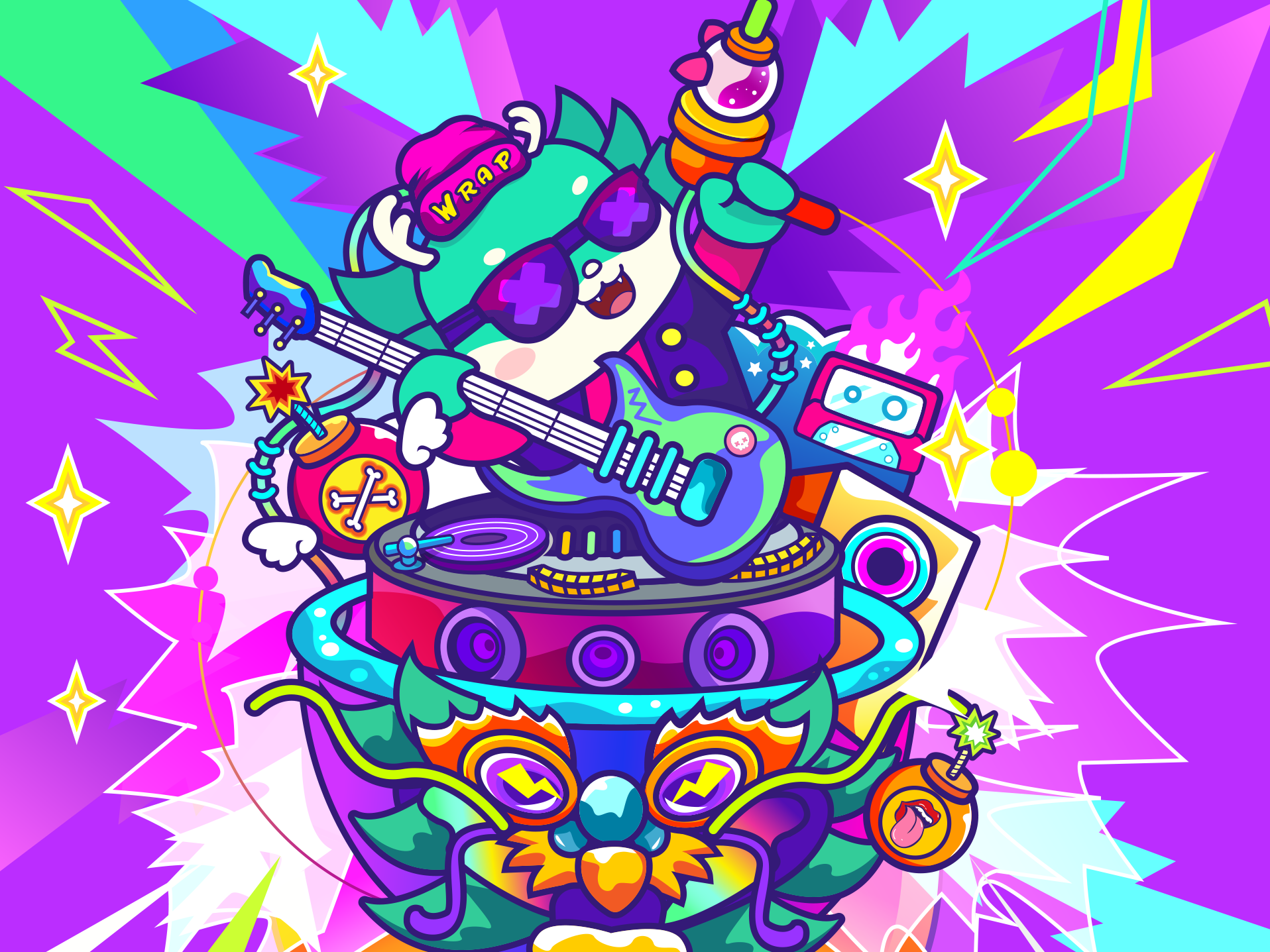 《上古神兽小青龙——LUCKY》_豆豆哥哥啊-站酷ZCOOL