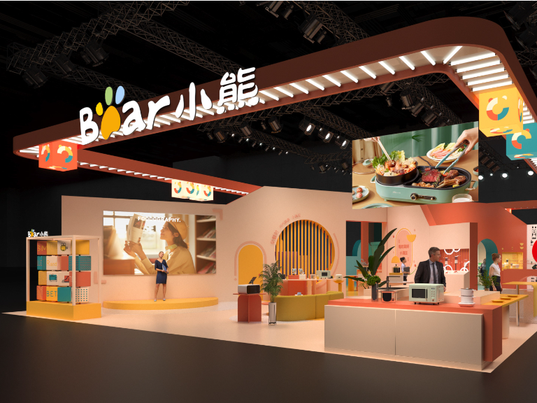 Colorful Booth Design_HiveFundesign-站酷ZCOOL