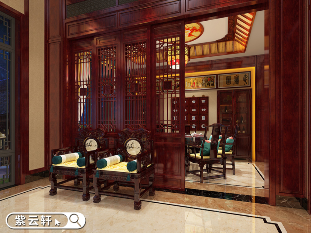 江苏简约中式别墅装修素简人居更有一种清幽意韵_紫云轩中式-站酷ZCOOL