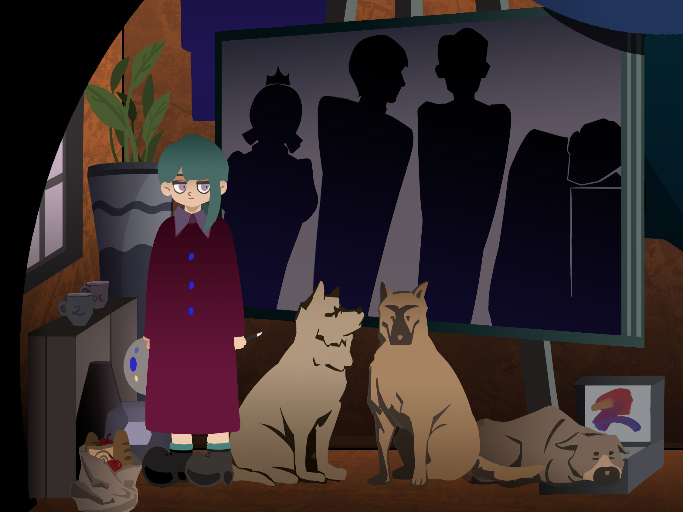 小说封面插画_Zoi左伊-站酷ZCOOL