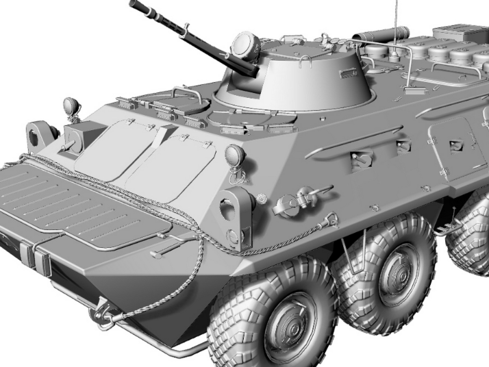 俄罗斯BTR-80a8×8轮式装甲运兵车模型_3D小白-站酷ZCOOL