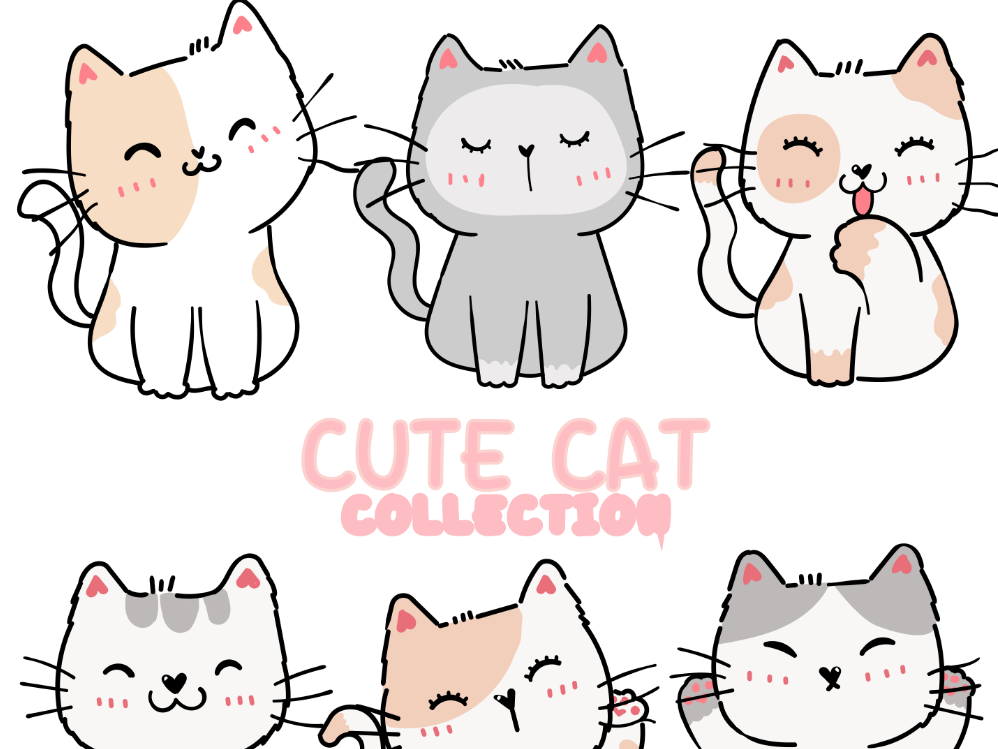 练手小猫手绘_正念sh-站酷ZCOOL