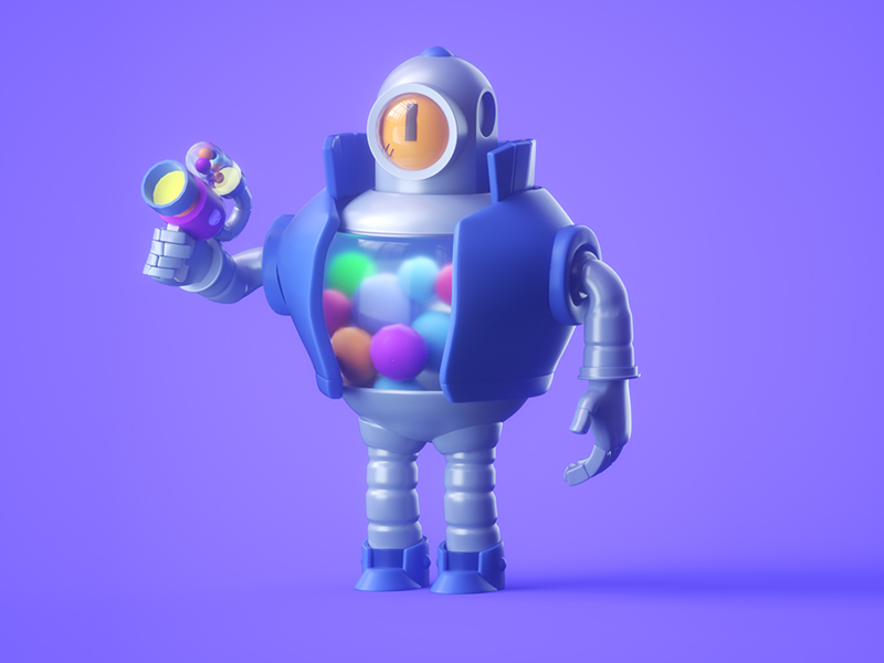 C4D机器人 _喜仔C4D-站酷ZCOOL