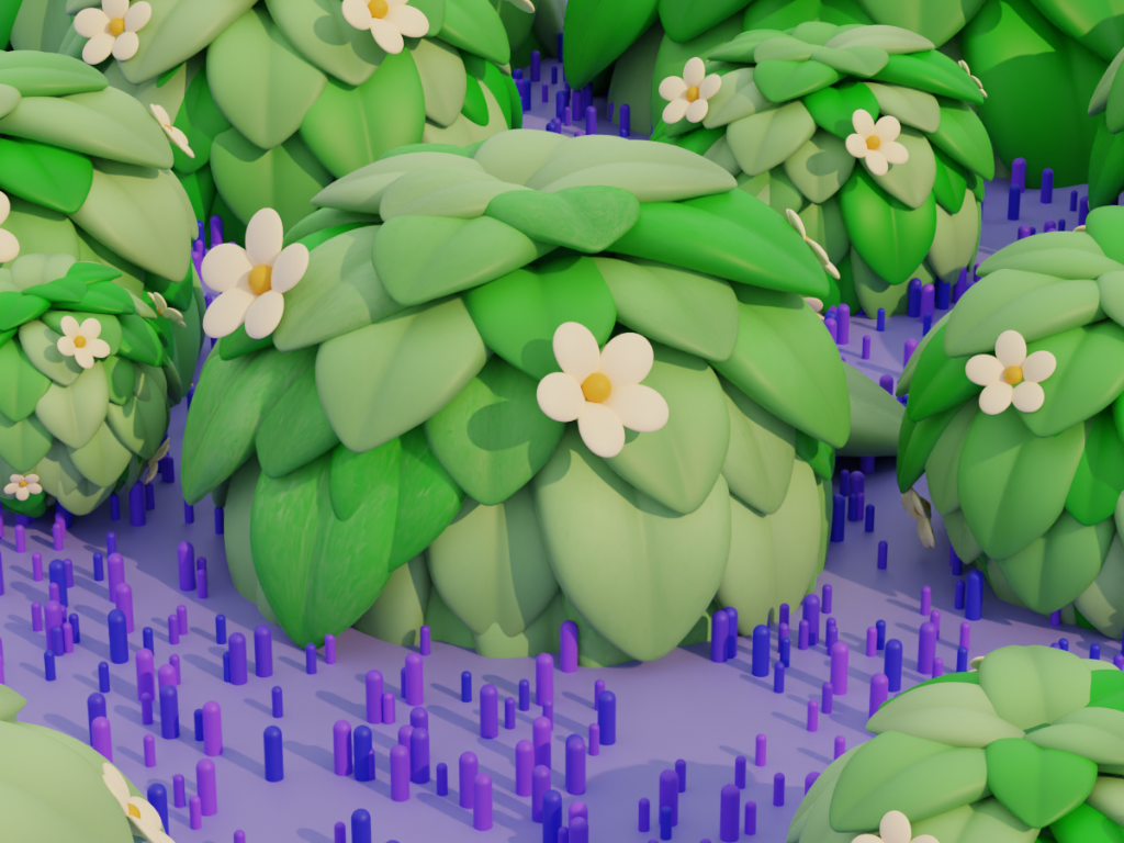 卡通花丛6_AIR77-站酷ZCOOL