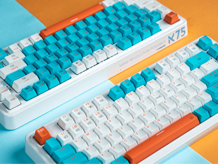 海盐冰橙雷神K75键盘_蜡笔小泽-站酷ZCOOL