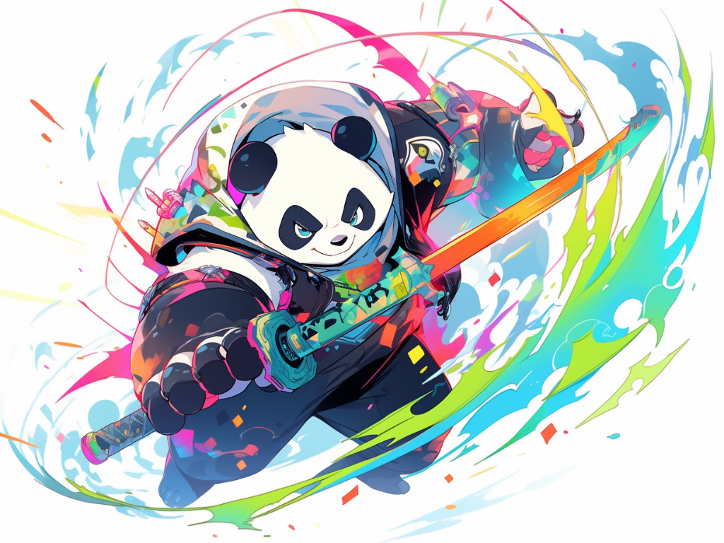 AI插画，功夫熊猫_sea娜娜-站酷ZCOOL
