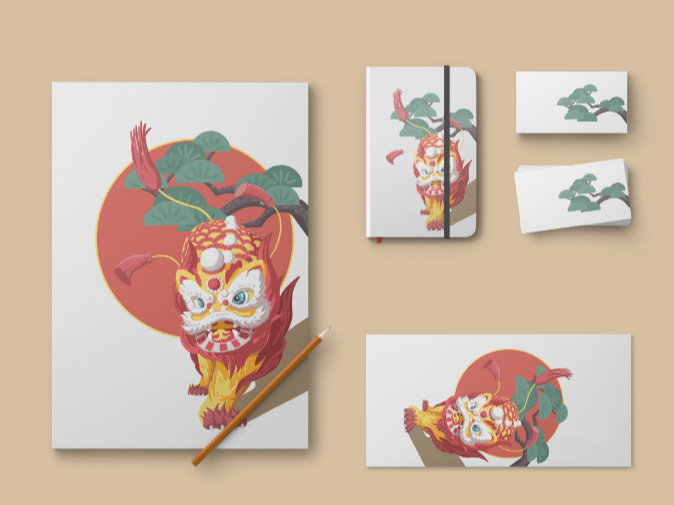 舞狮_画师澄城-站酷ZCOOL