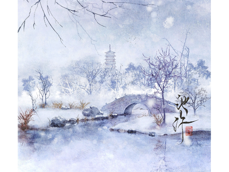 四季古风场景系列——冬_池汐CX-站酷ZCOOL