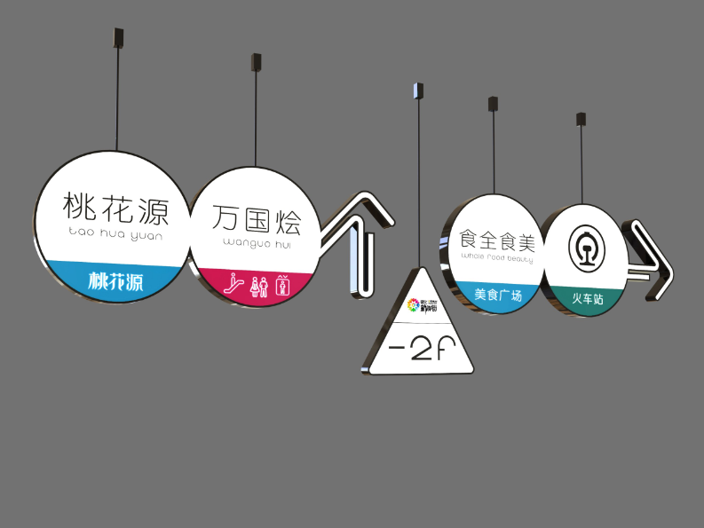 商业街导视设计_skyonel-站酷ZCOOL