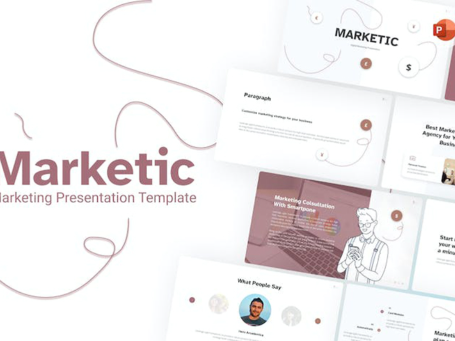 手绘风大气市场营销团队介绍商业计划多用途PPT模板_爱晴天-站酷ZCOOL