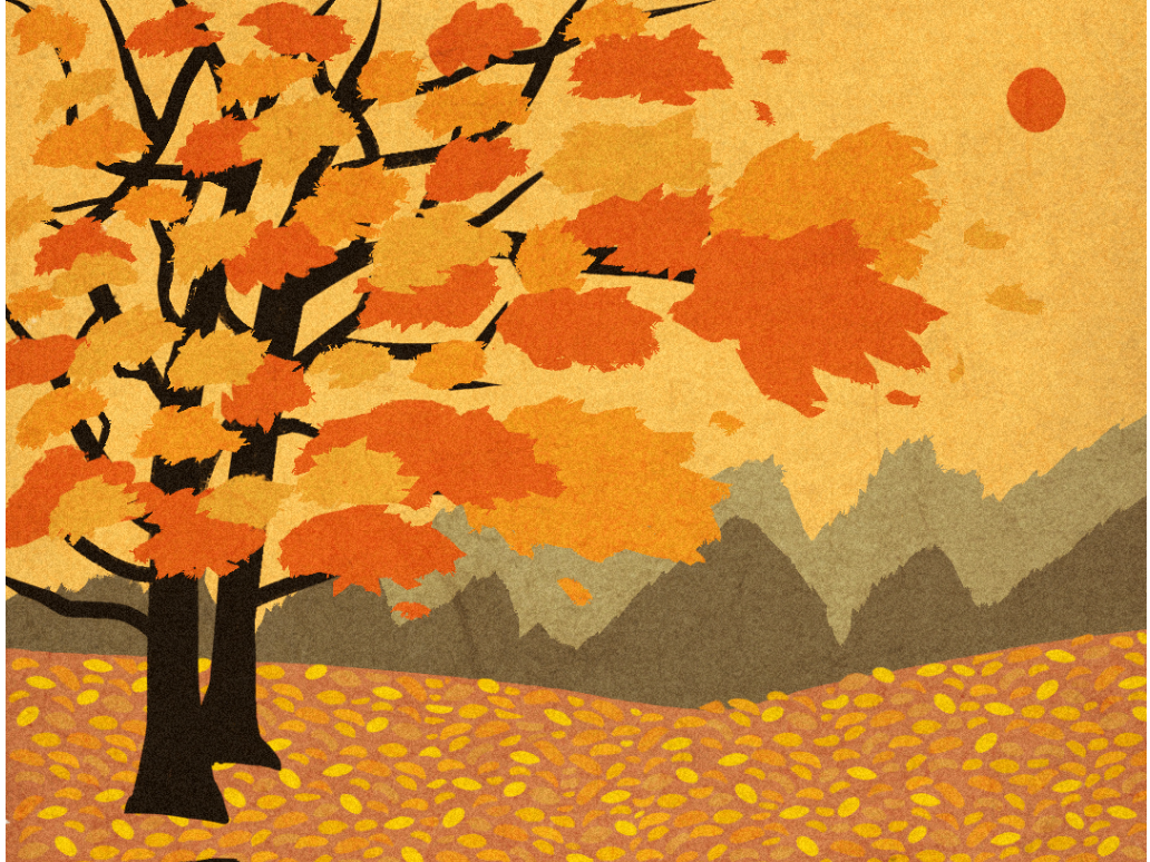 秋日 | 落叶_zero_stt-站酷ZCOOL