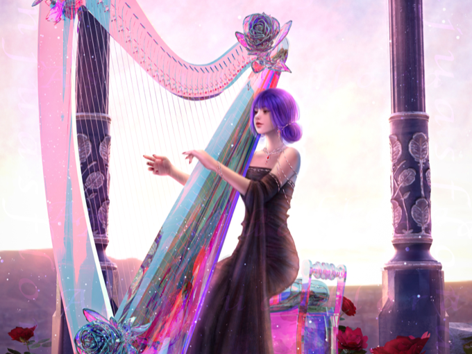 OC原创角色 3D建模+2D绘画插画_Asinjuasfloraart-站酷ZCOOL