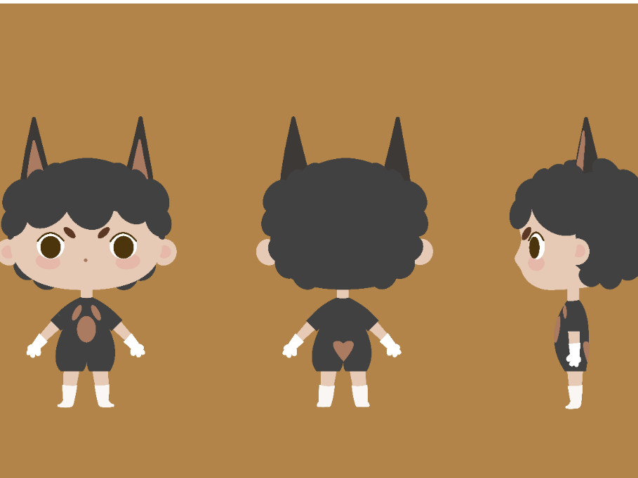 IP人物设计-杜宾仔_caroline夏七-站酷ZCOOL