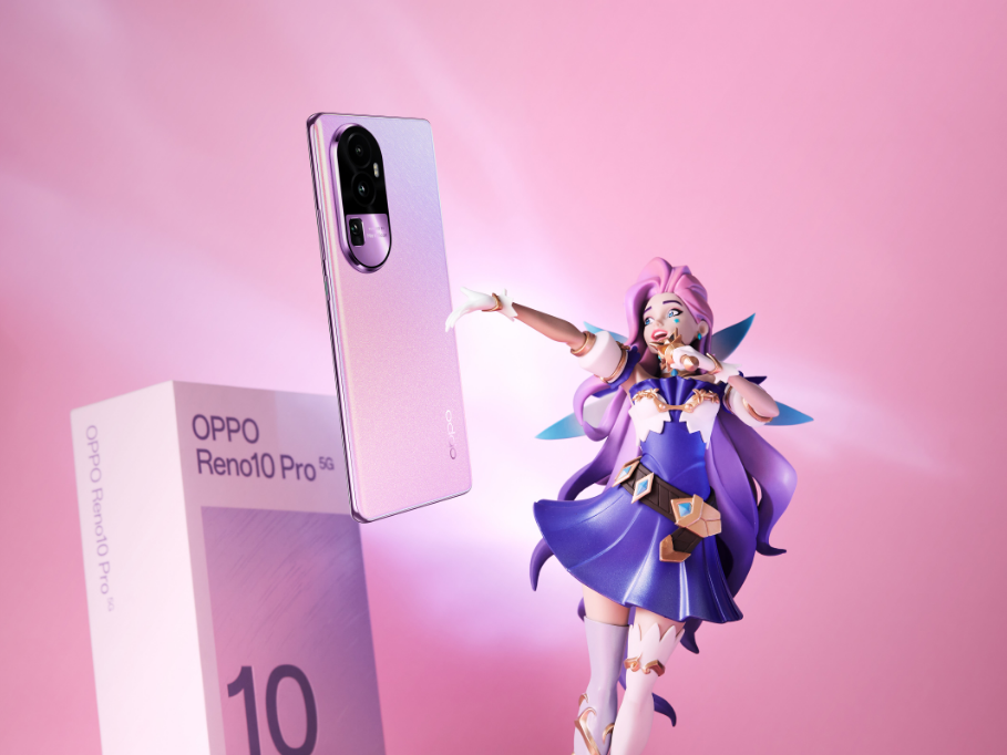 英雄联盟×Reno10 Pro，手办手机产品图_幽之风-站酷ZCOOL