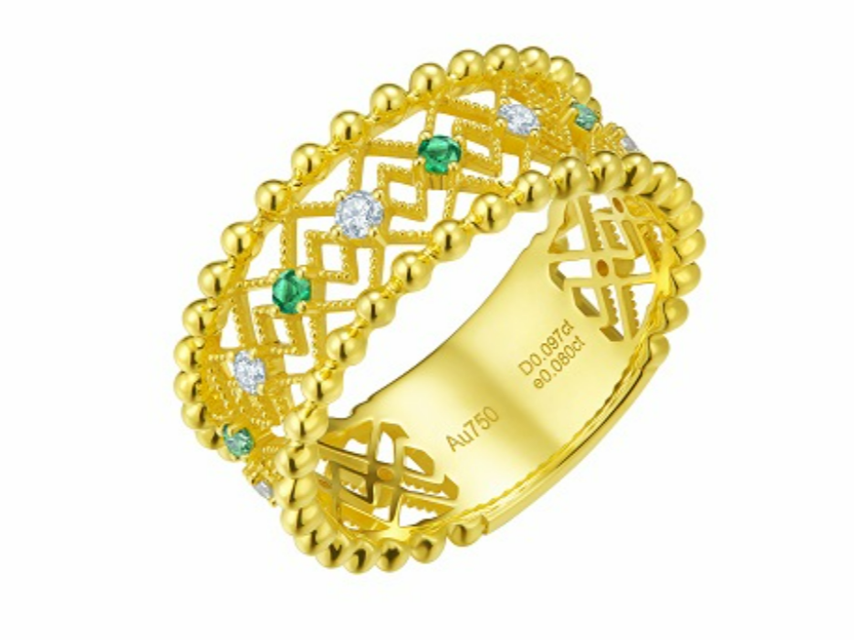 18K黄金黄·翠色时光_港福珠宝-站酷ZCOOL