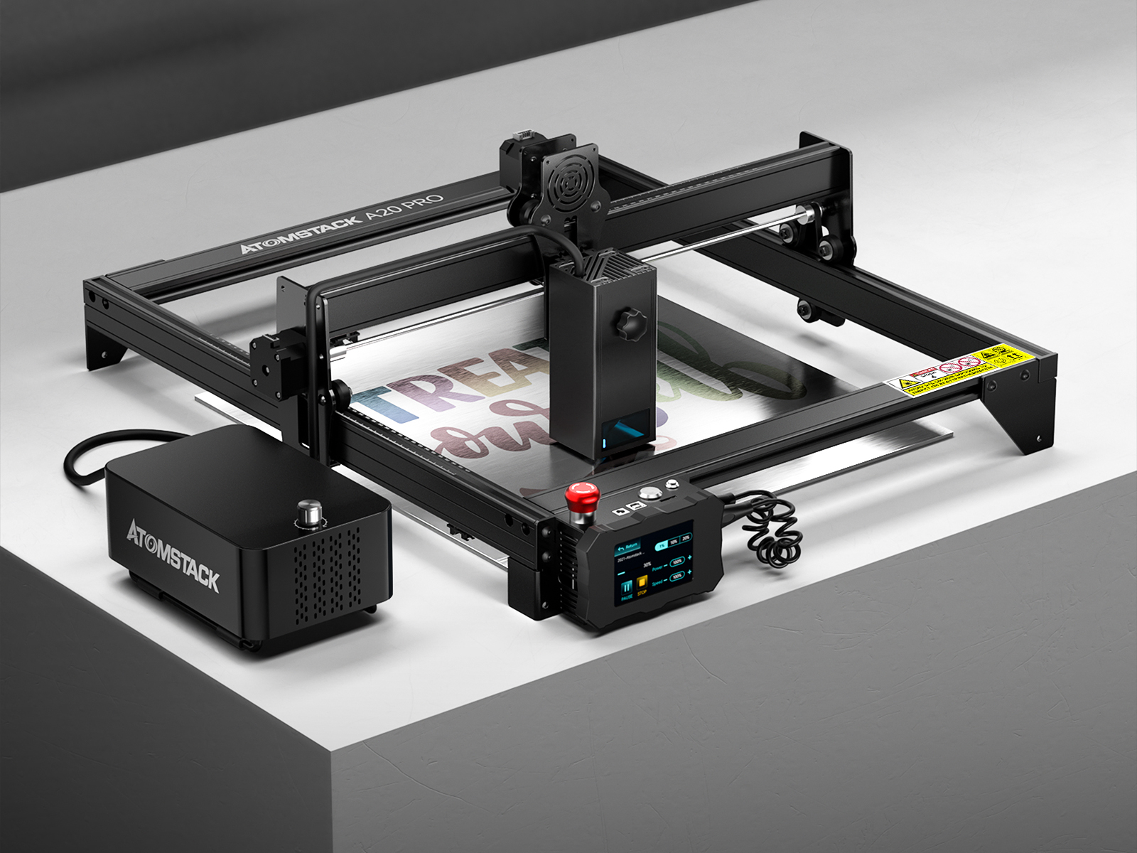 激光雕刻机渲染图_心有灵犀998-站酷ZCOOL