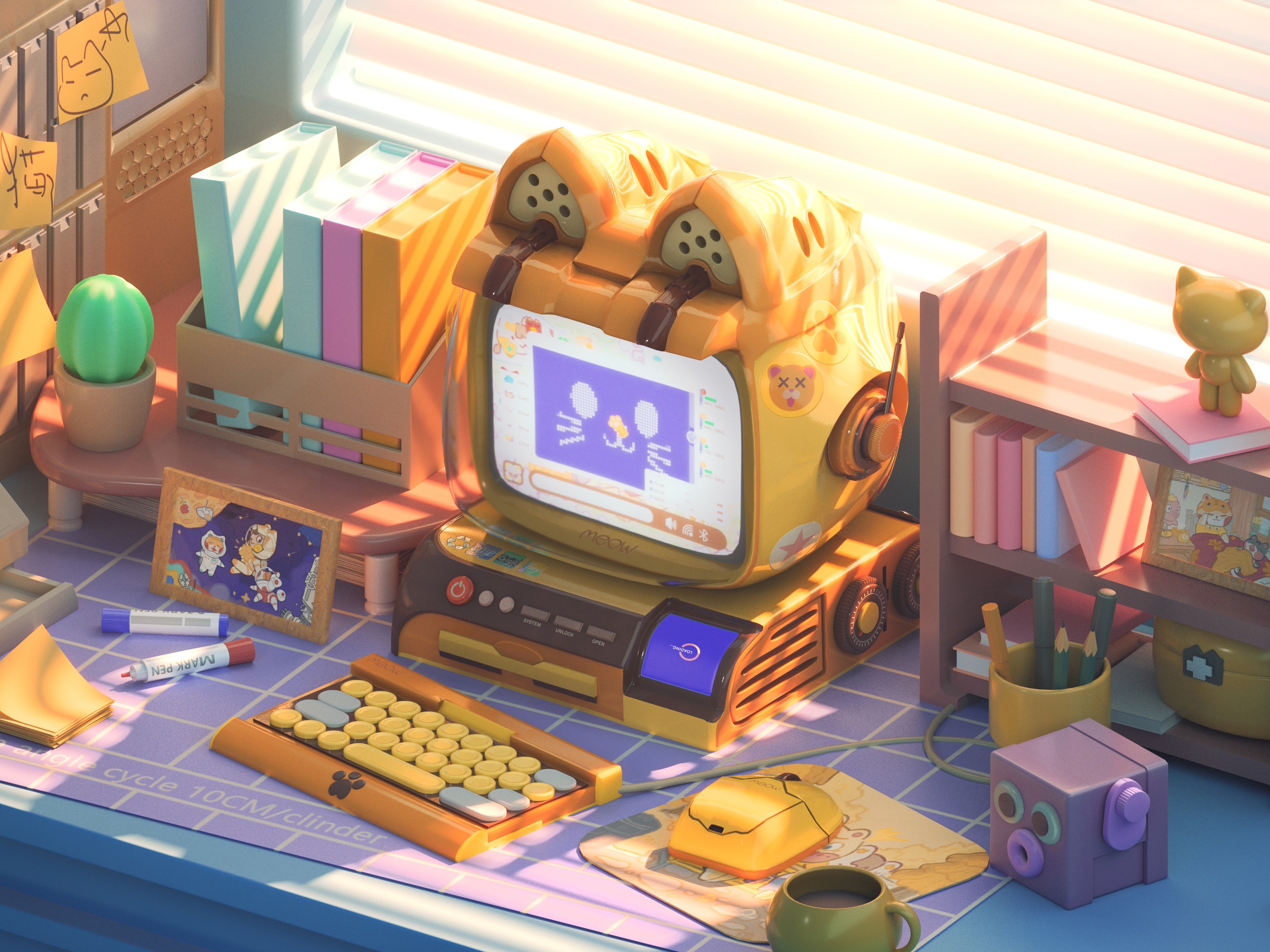 《喵的电脑》IP设计+动画_Ninmon_tree-站酷ZCOOL