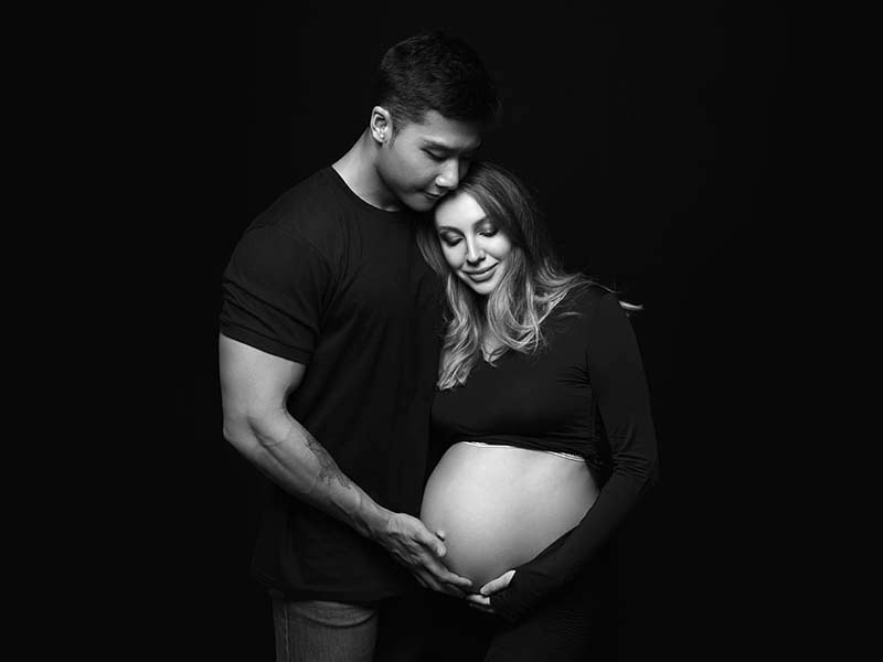 黑白孕照拍摄_Leftsea-站酷ZCOOL