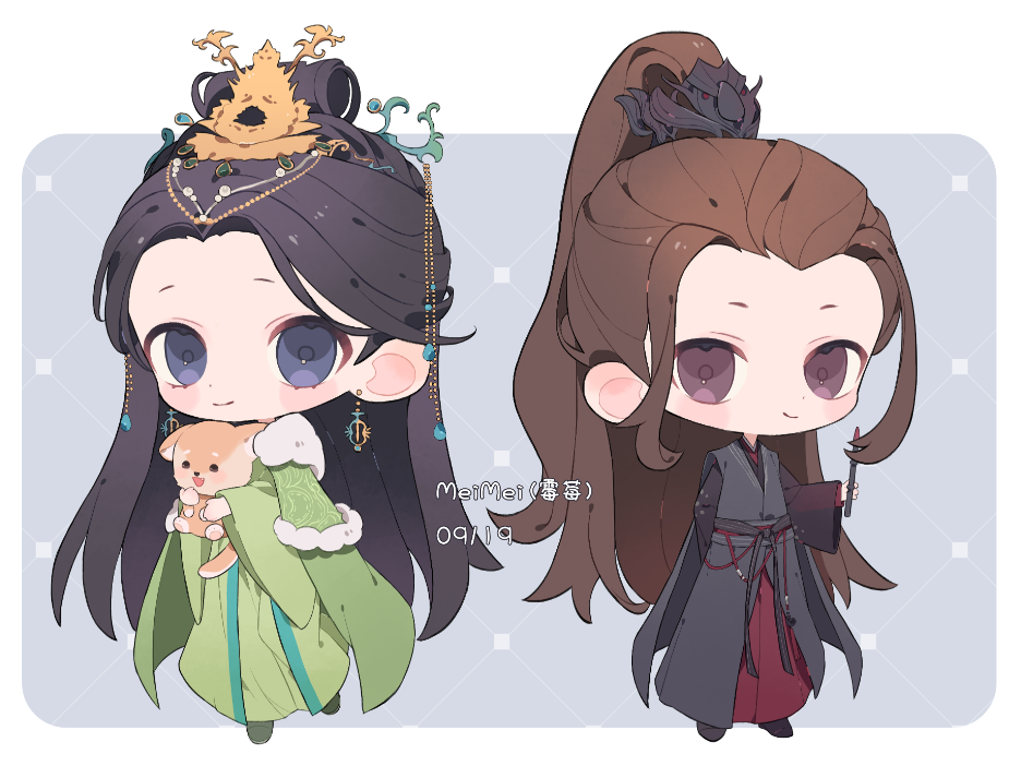 长月烬明q版同人图_小凉菜-站酷ZCOOL