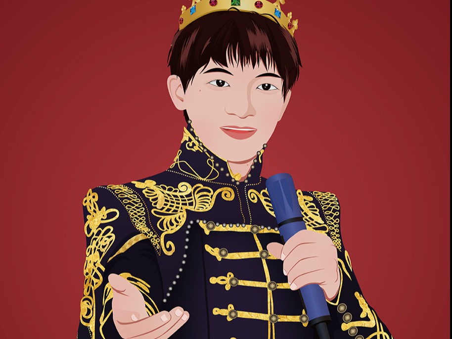 人物插画/周深_拾玖Sheling-站酷ZCOOL