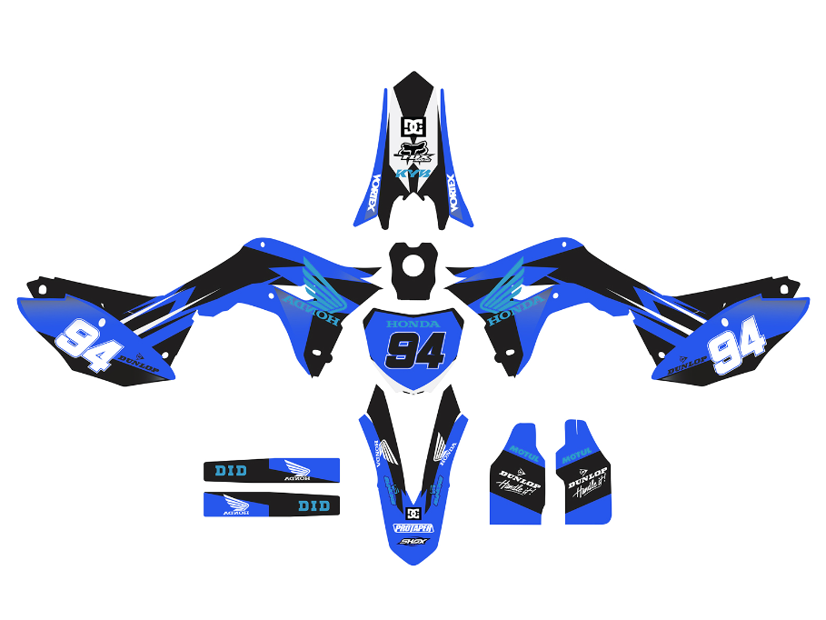 本田-越野摩托车-贴纸_魔花DH-站酷ZCOOL