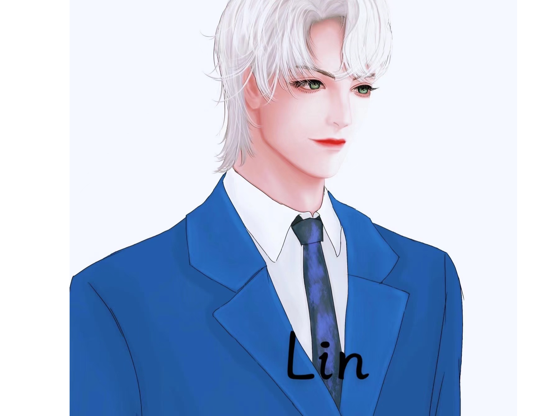 白发帅哥系列_Lin画渣一枚-站酷ZCOOL