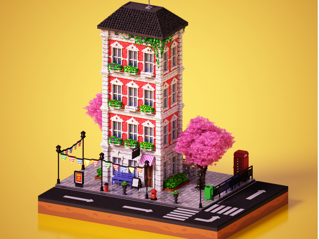 MagicaVoxel作品设计_虎玺海星-站酷ZCOOL