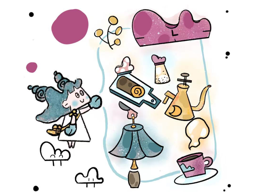 小沄和她的下午茶时间_清来QINGLAI-站酷ZCOOL