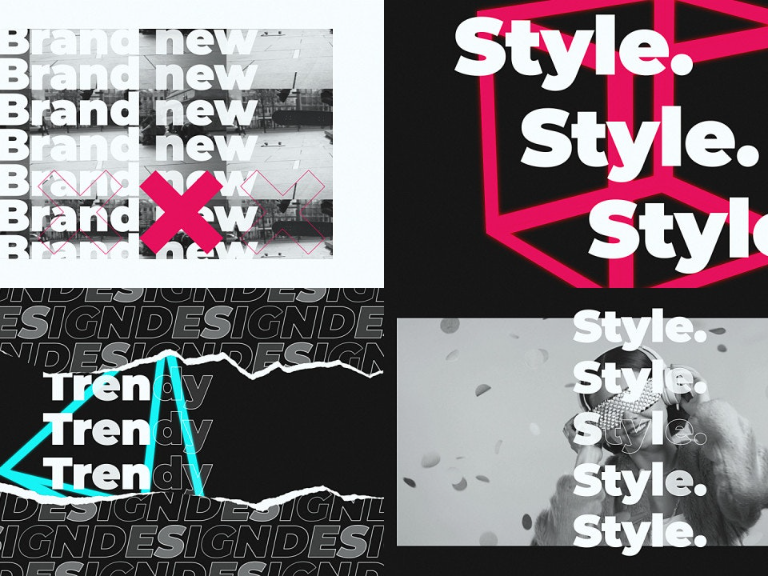 PR模板 | 时尚高级快闪标题字幕文字形状创意组合潮流_猿文件网官方账号-站酷ZCOOL