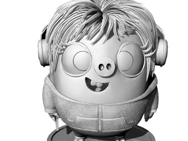 可爱的卤蛋小猪模型_3D小白-站酷ZCOOL