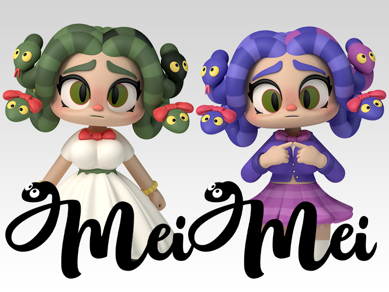 原创潮玩IP设计【Mei美美】_大宝君-站酷ZCOOL
