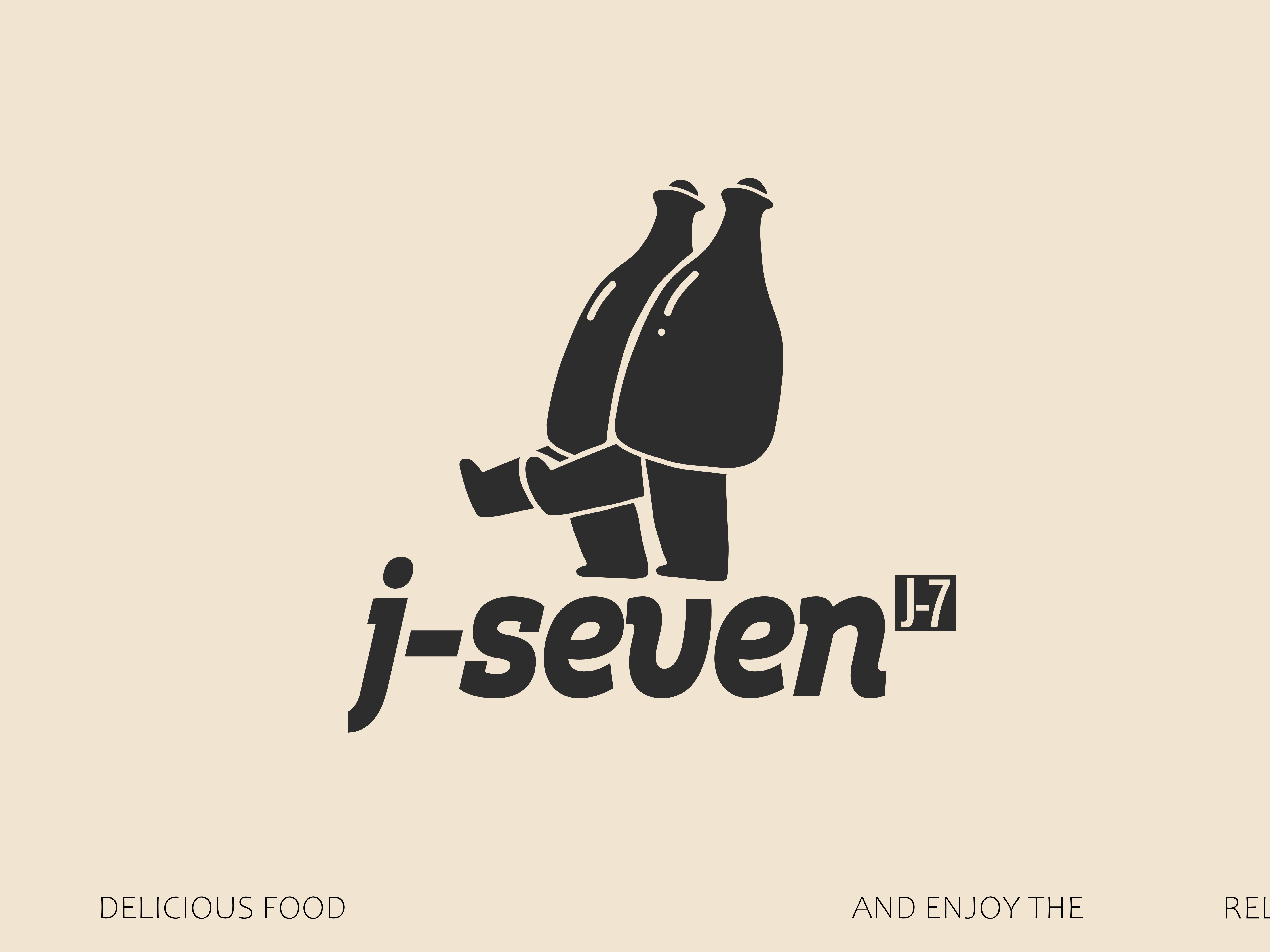 【J-seven】中式餐酒吧logo设计_硬核青年-站酷ZCOOL